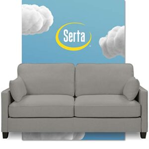 serta nina sofa, chenille fabric, rhine gray