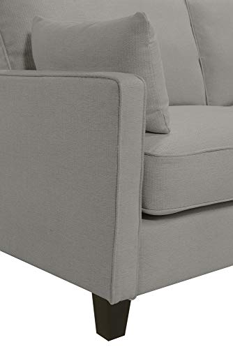 Serta Nina Sofa, Chenille Fabric, Rhine Gray