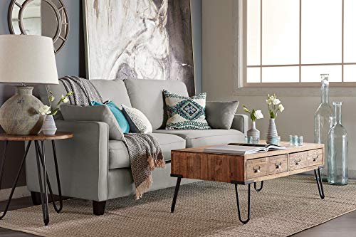 Serta Nina Sofa, Chenille Fabric, Rhine Gray