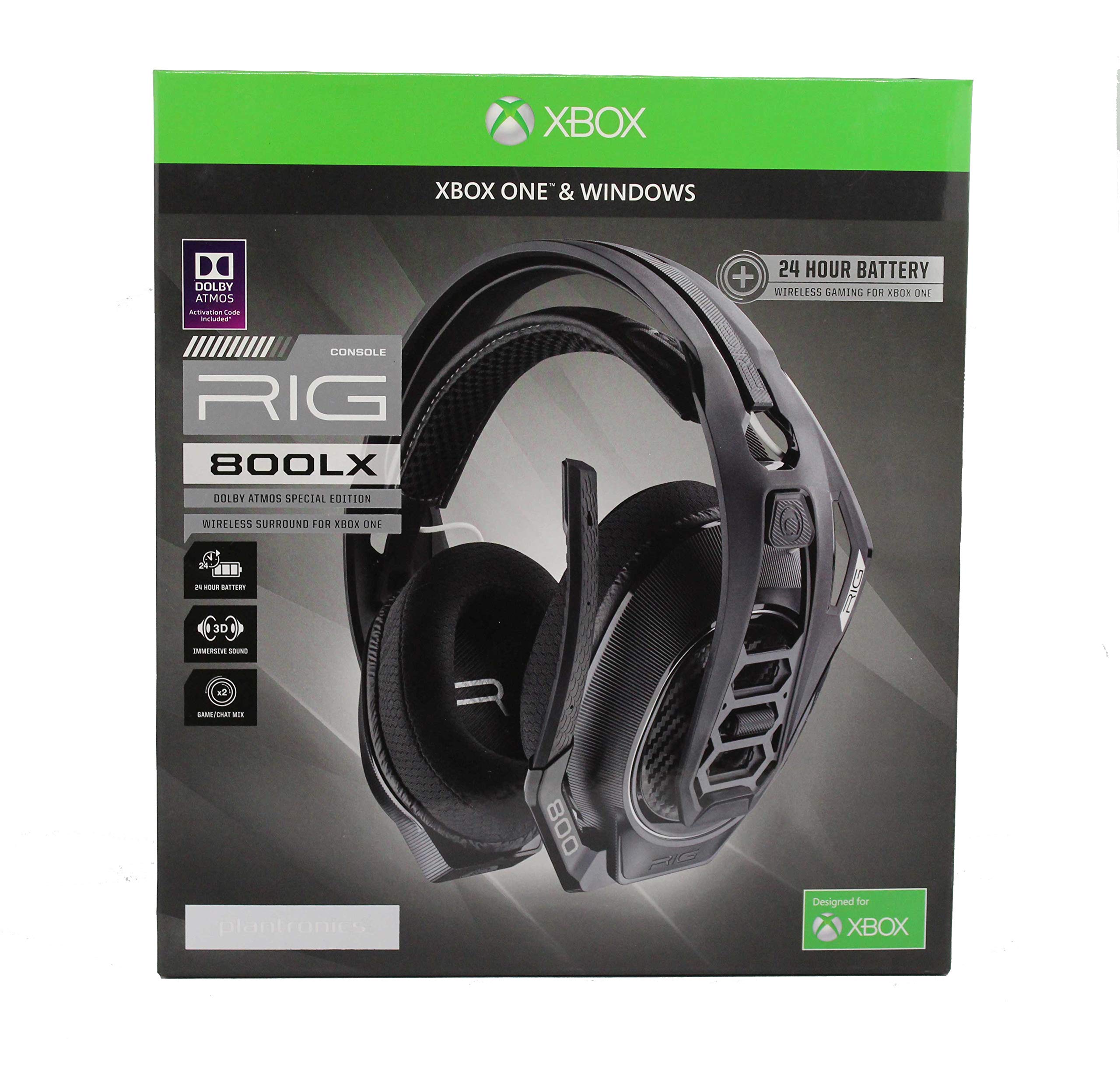 RIG Gaming Headset, RIG 800LX Wireless Gaming Headset for Xbox One with prepaid Dolby Atmos Activation Code Included