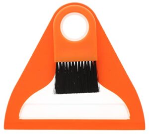 ust flexware compact sweep set with brush, dpan and carabiner for cleaning small messes at the campsite, picnic or other outdoor activities , orange, one size (20-12235)