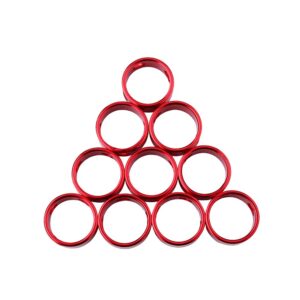 anti-slip aluminum tent rings cord tensioners adjuster for tent camping hiking backpacking picnic (color : red) cord adjuster tent tensioners