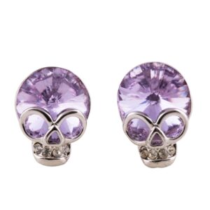 evbea cute skull studs women gothic cool skeleton jewelry candy earrings for women (203,pl)