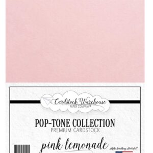 Cardstock Warehouse Pop Tone Pink Lemonade - 8.5 x 11" - 65 Lb. / 175 Gsm Matte Premium Cardstock Paper - 50 Sheets