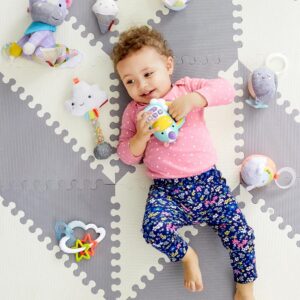 Skip Hop Bandana Buddies Baby Activity and Teething Toy with Multi-Sensory Rattle and Textures, Unicorn