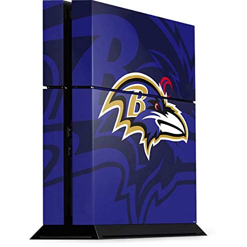 Skinit Decal Gaming Skin Compatible with PS4 Console - Officially Licensed NFL Baltimore Ravens Double Vision Design