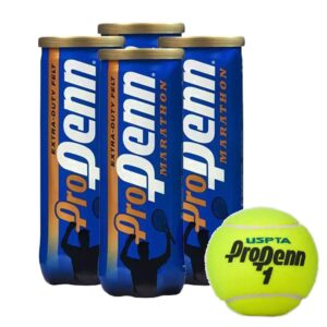 penn pro marathon extra-duty tennis balls, 3 ball can (4-pack)