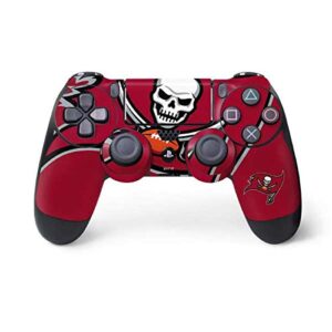 skinit decal gaming skin compatible with ps4 controller - officially licensed nfl tampa bay buccaneers large logo design