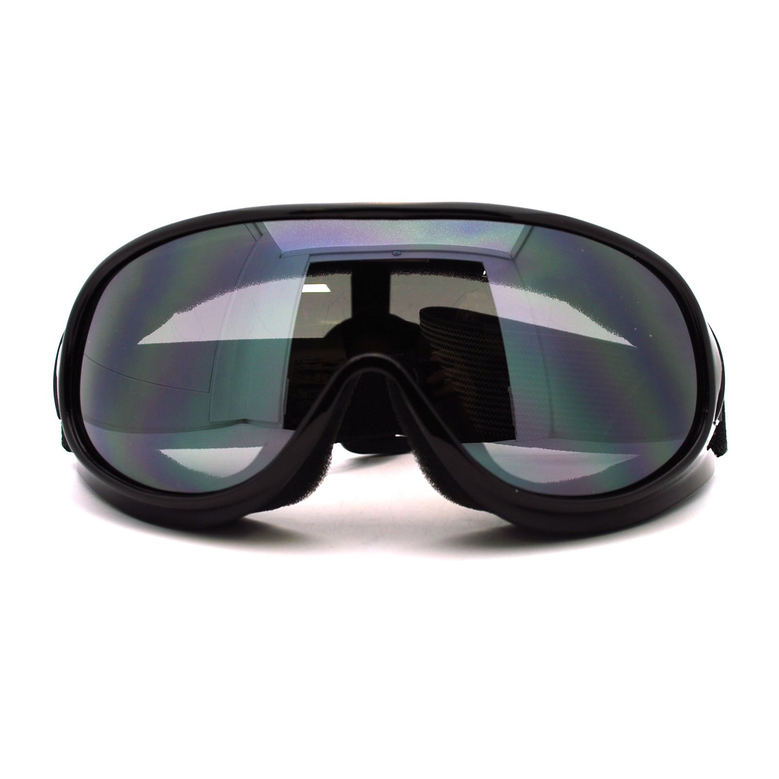 JuicyOrange Ski Snowboard Sports Goggles Thin Smaller Frame Foam Padding Black, Black