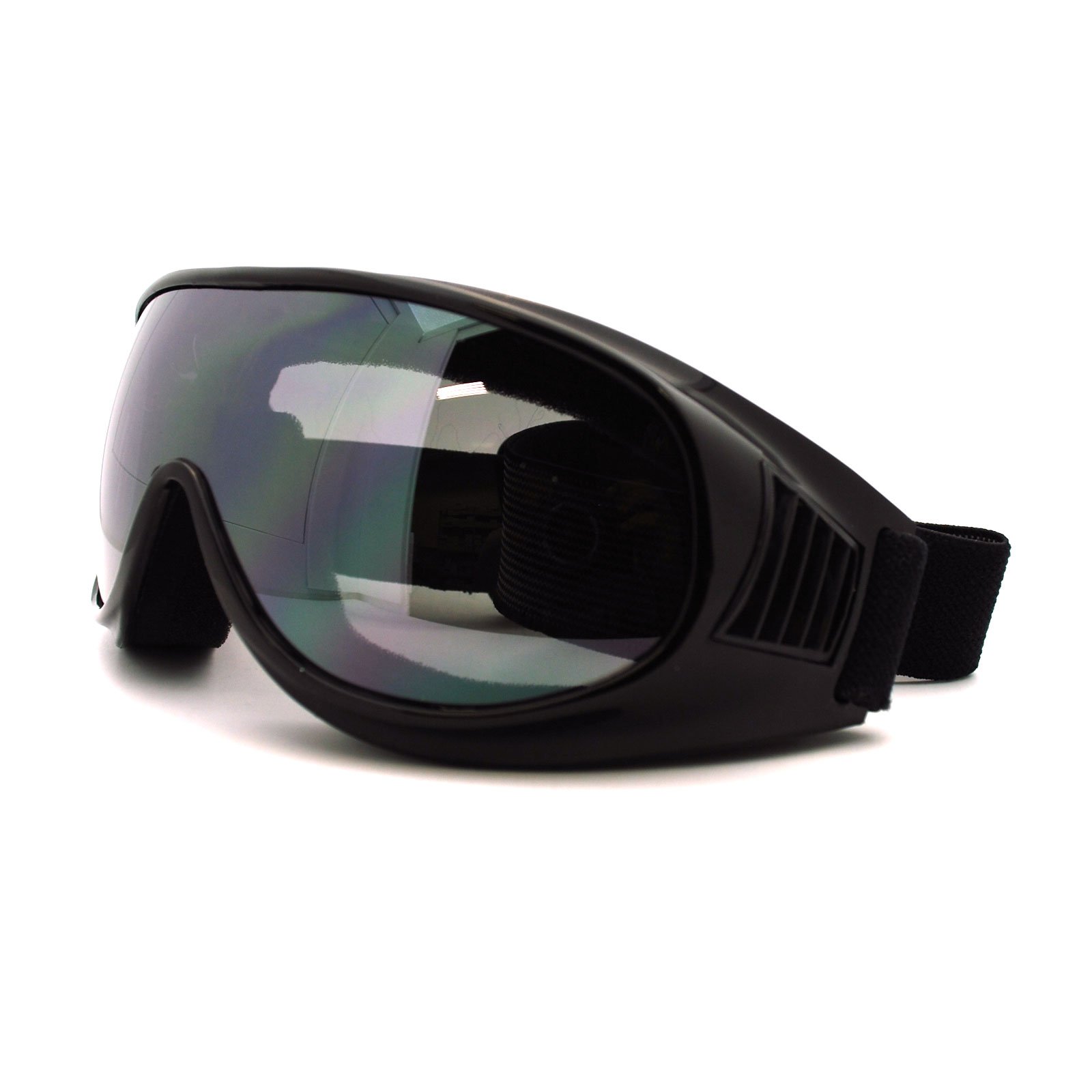 JuicyOrange Ski Snowboard Sports Goggles Thin Smaller Frame Foam Padding Black, Black