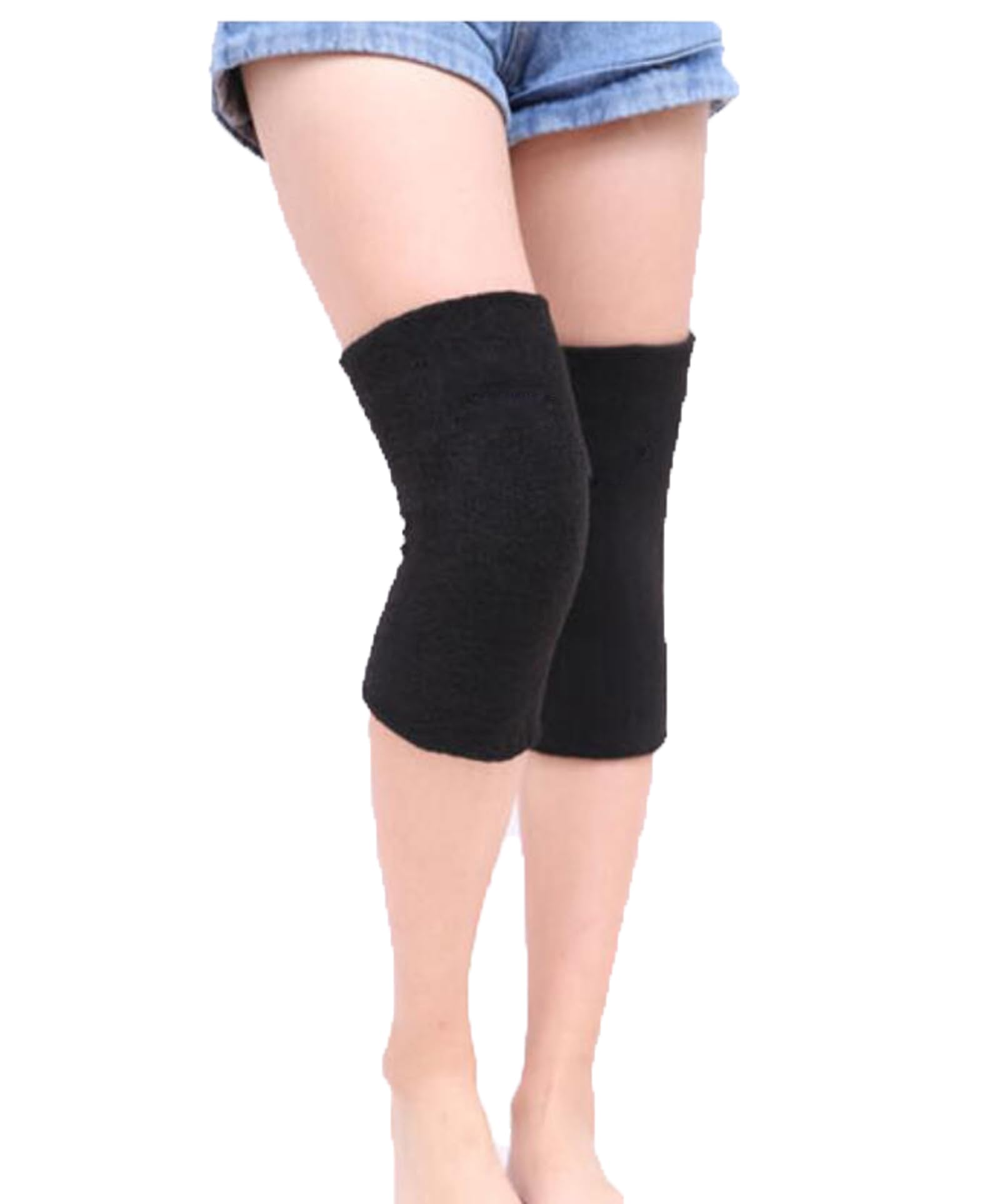 FakeFace Elder Women Thermal Knee Braces Leg Warmers Winter Warm Rheumatic Arthritis Knee Sleeves Protector Wraps Pads for Outdoor Sports Motorcycle Ski Cycling