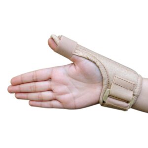 healthgoodsin - pediatric thumb spica splint | thumb spica splint for kids | thumb brace for tissue injuries | support brace with thumb spica lightweight, breathable | fits both hands