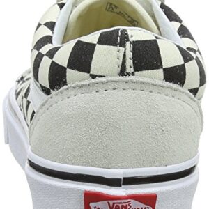 Vans Unisex Low-Top Sneakers, Off-White ((Checkerboard) White/Black 27k), 7 US Men