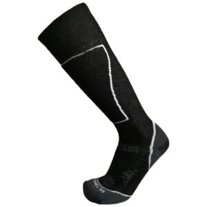 ultimate socks womens lightweight merino wool ski snowboard performance black medium 7-9.5