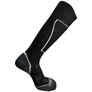 Ultimate Socks Womens Lightweight Merino Wool Ski Snowboard Performance Black Medium 7-9.5