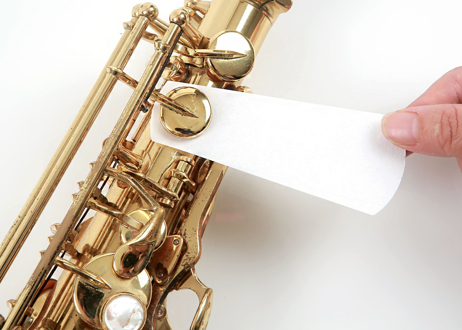 Woodwind Mouthpiece Pad Cleaning Paper 80 sheets - Great solution for sticky pads (Cleaning Paper 80 sheets)