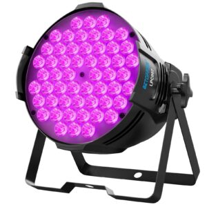 betopper dj lights dmx sound activated, 54 x 3w led par lights rgb stage lights dmx, dj par lights for church, concert, wedding, party, bar, stage lighting (1)