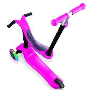 Globber Go Up Sporty | 3-In-1 Kick Scooter For Toddlers & Kids | Ride-On Walking Bike For Toddlers To Kids Push 3-Wheel Scooter For Kids (Aged 3+) | Outdoor Toys For Boys & Girls | Toddler & Kid Gifts