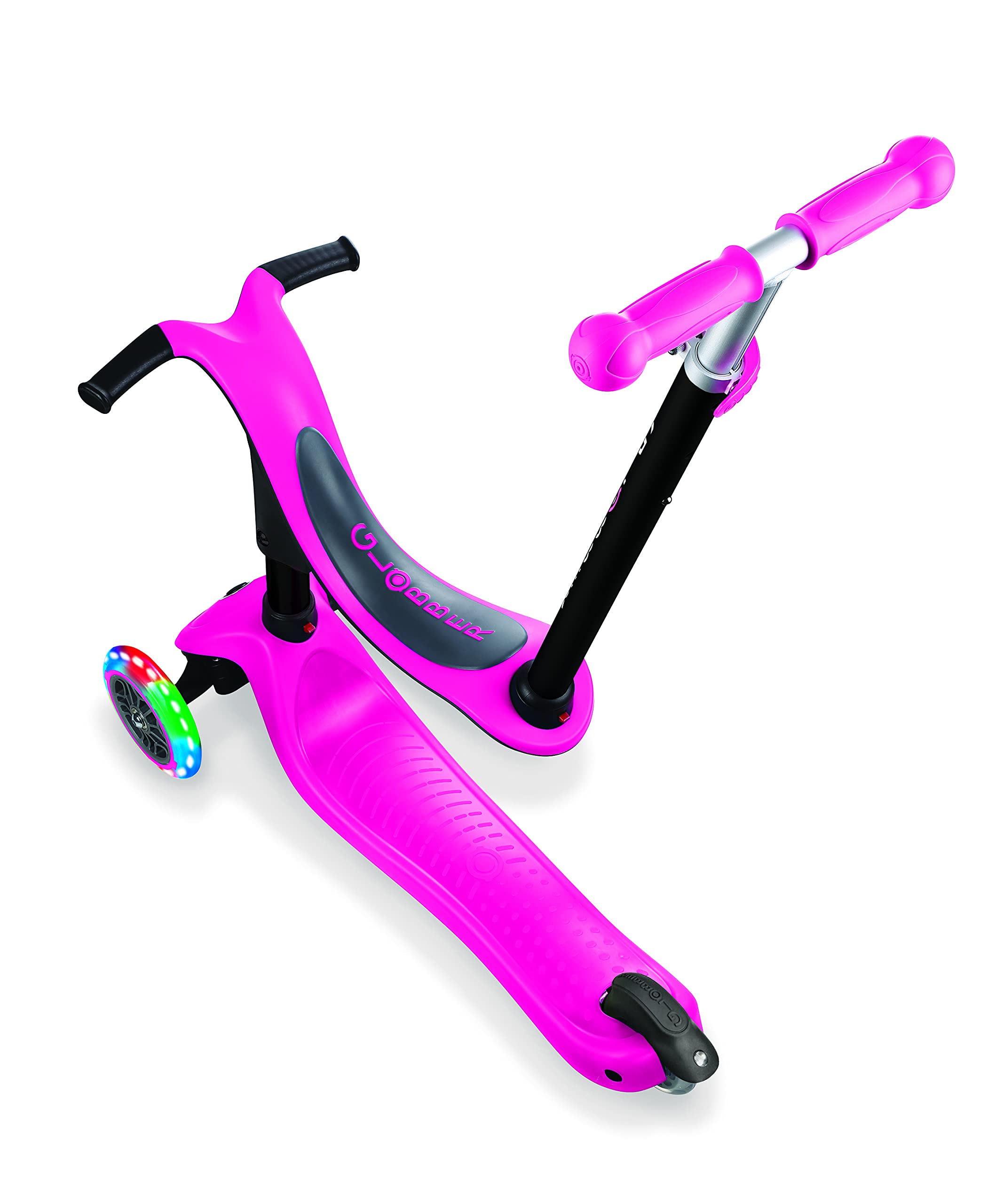 Globber Go Up Sporty | 3-In-1 Kick Scooter For Toddlers & Kids | Ride-On Walking Bike For Toddlers To Kids Push 3-Wheel Scooter For Kids (Aged 3+) | Outdoor Toys For Boys & Girls | Toddler & Kid Gifts