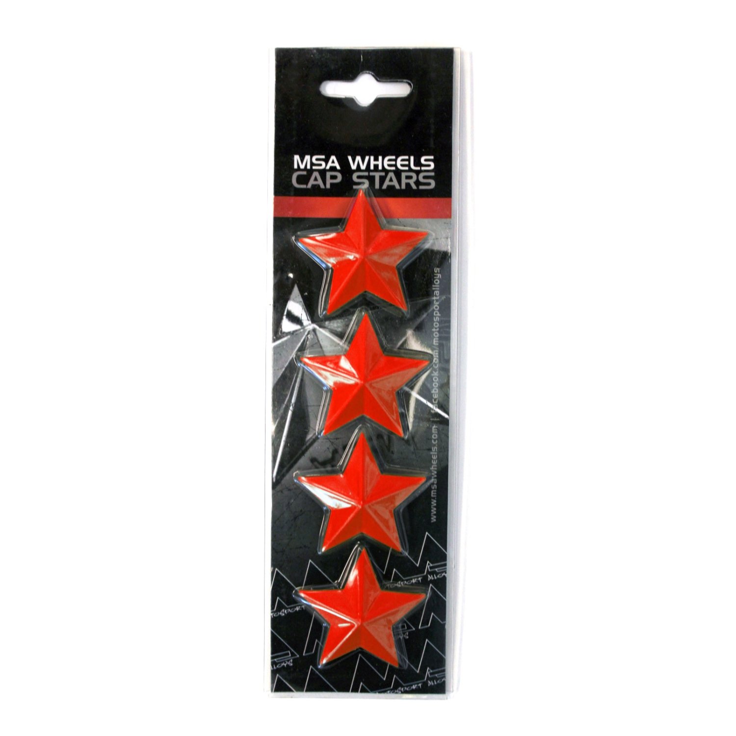 MSA Interchangeable Cap Stars Red