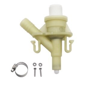 byenins new durable plastic water valve kit 385311641 for 300 310 320 series - for sealand marine toilet replacement