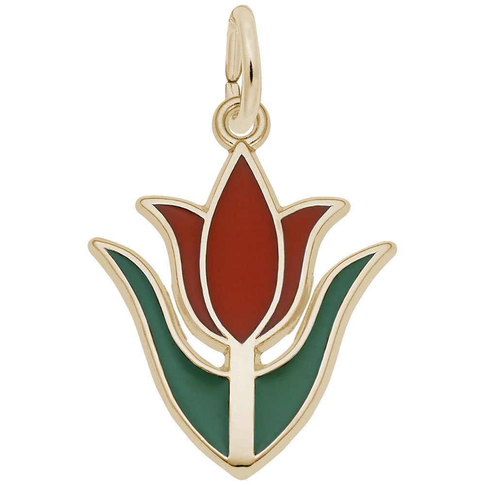 Gold Plated Tulip Charm