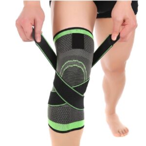 yjm best knee brace for meniscus tear, 3d weaving knee brace breathable sleeve support for running jogging sports