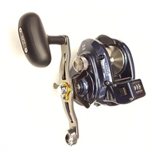 Daiwa Lexa-LC 5.5:1 Line Counter Right Hand Baitcast Fishing Reel w/ Power Handle - LEXA-LC400PWR-P