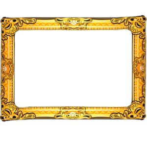 henbrandt inflatable photo frame with gold additive 60 x 80 cm black