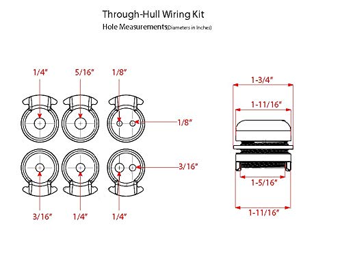 Wilderness Systems Through-Hull Wiring Kit for Kayaks