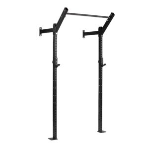 titan fitness t-3 series space saving rack 82 in. tall 24 in. deep wall mount