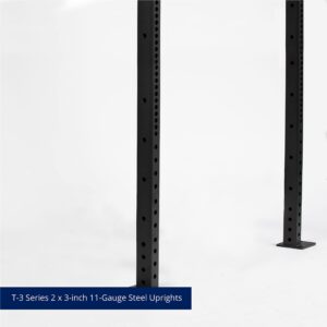 Titan Fitness T-3 Series Space Saving Rack 82 in. Tall 24 in. Deep Wall Mount