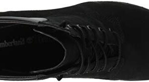 Timberland Women's Allington 6-Inch Lace-Up Boots, Black Nubuck, 8