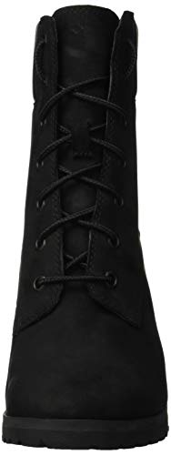 Timberland Women's Allington 6-Inch Lace-Up Boots, Black Nubuck, 8