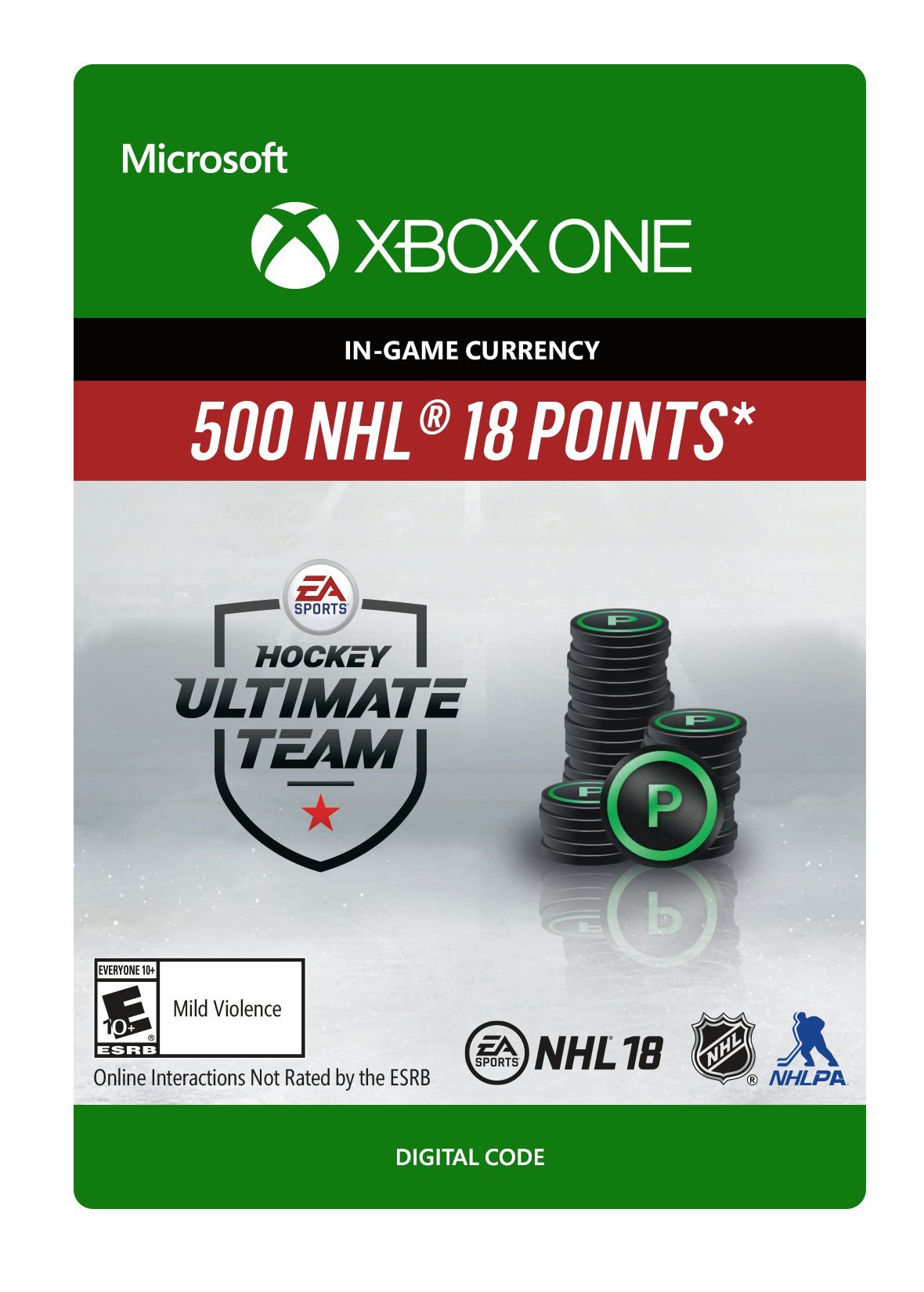 NHL 18 Ultimate Team NHL Points 500 - Xbox One [Digital Code]