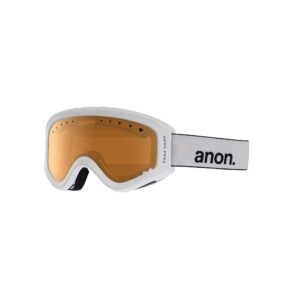 anon white tracker kids snow goggles one size amber