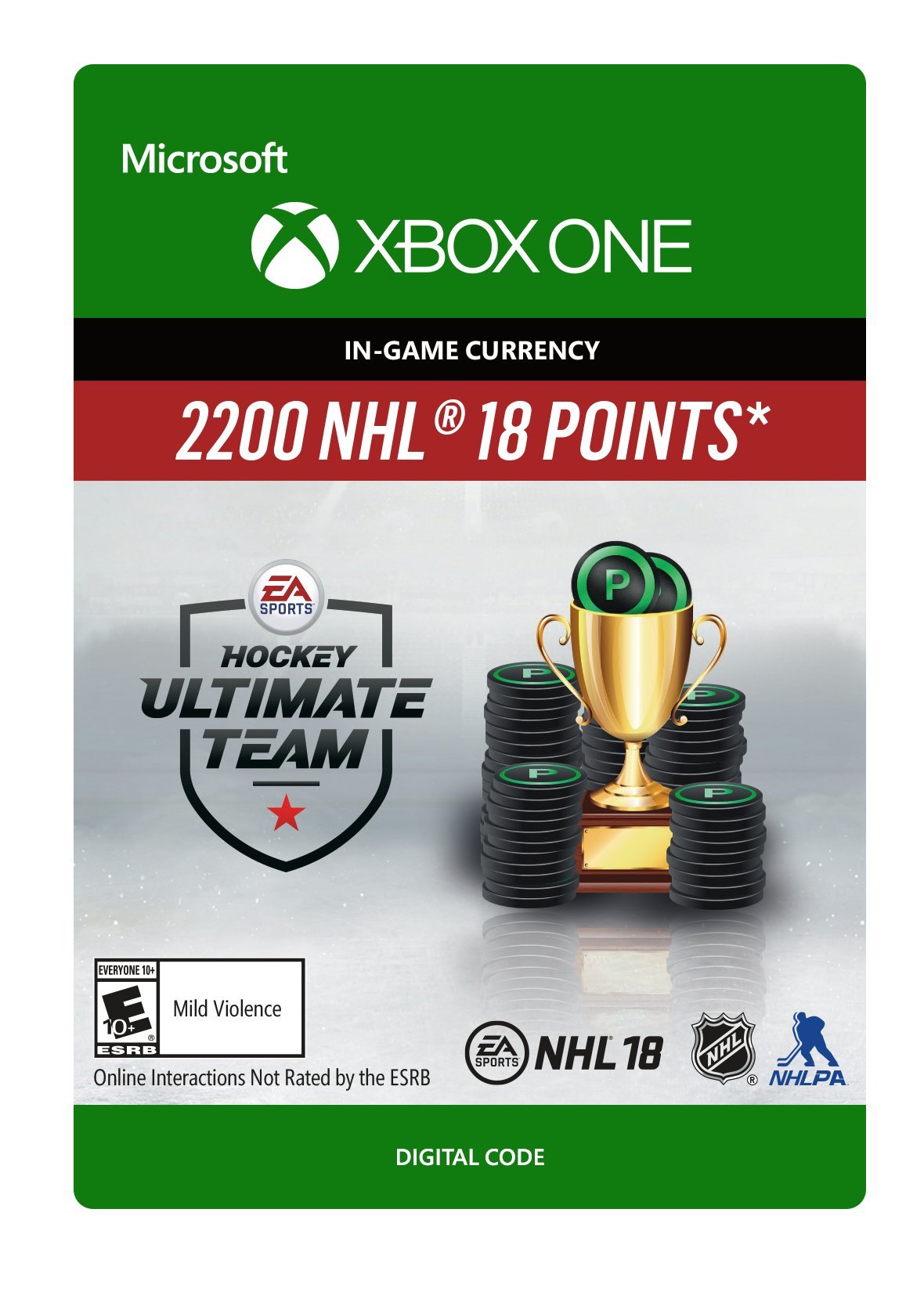 NHL 18 Ultimate Team NHL Points 2200 - Xbox One [Digital Code]