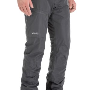 clothin Men's Insulated Ski Pant Fleece-Lined Waterproof Snow Pants Grey L (Regular Fit)