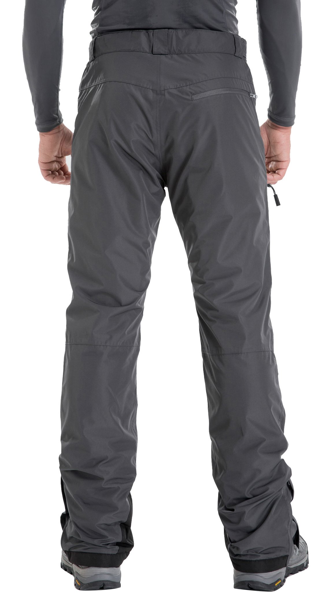 clothin Men's Insulated Ski Pant Fleece-Lined Waterproof Snow Pants Grey L (Regular Fit)