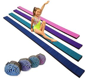 gymnastics flexible roll-up foam training balance beam! -(teal)