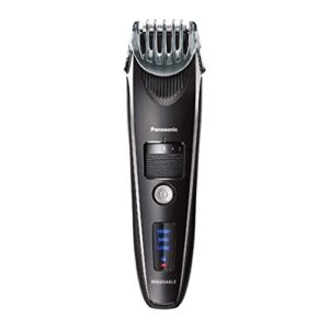 panasonic beard trimmer for men cordless precision power, hair clipper with comb attachment and 19 adjustable settings, washable, er-sb40-k, 0.5-10mm lengths, 1 pack