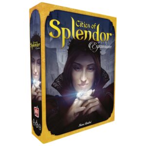 cities of splendor board game expansion - strategy game for kids and adults, fun family game night entertainment, ages 10+, 2-4 players, 30-minute playtime, made by space cowboys