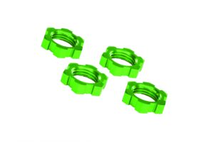 traxxas green anodized-aluminum 17mm splined wheel nuts vehicle