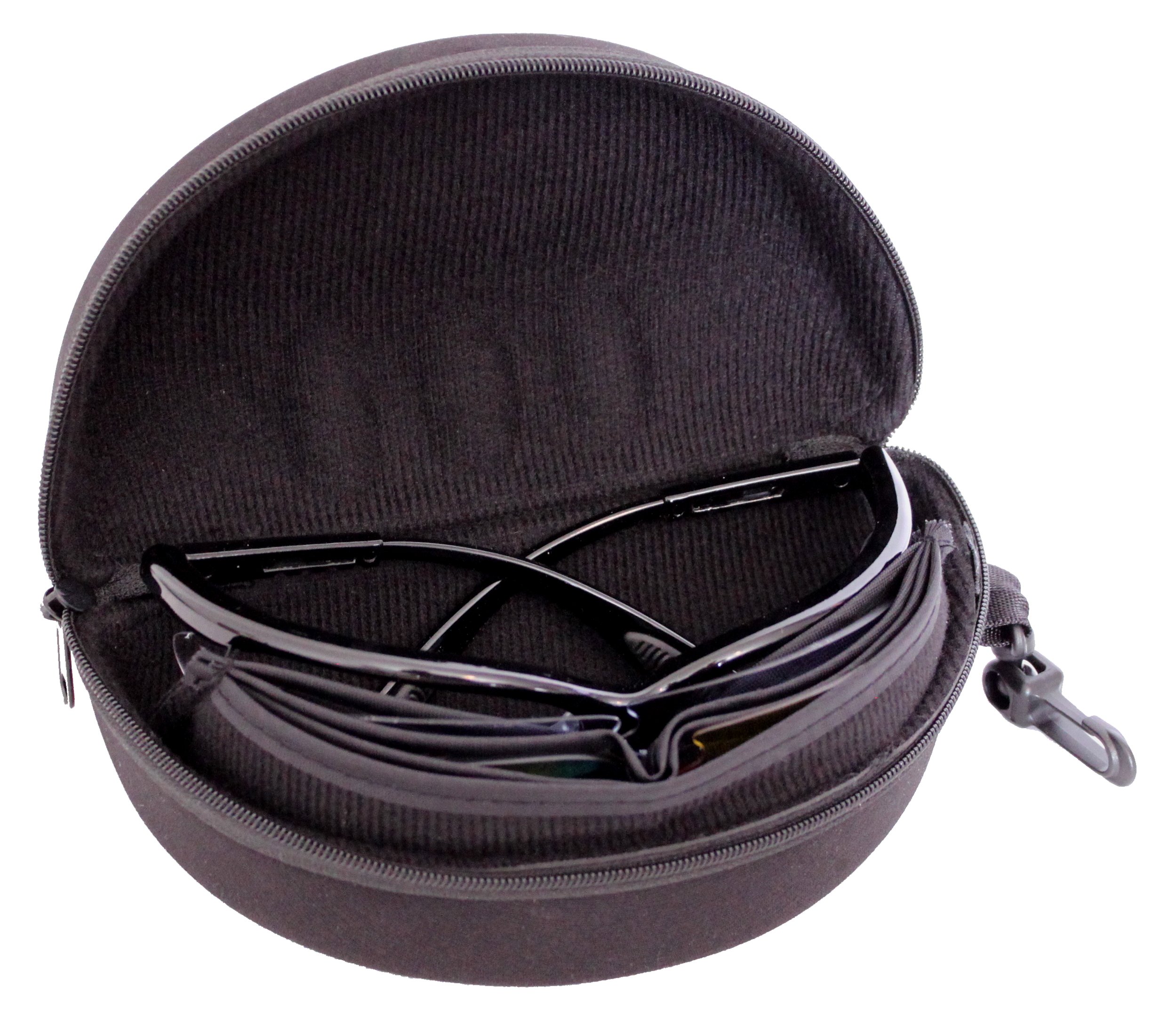 Python RG Multi Lense Racquetball (Squash) Eye Protection w/free case (Eyewear, Goggle, Eyeguard) - BLACK