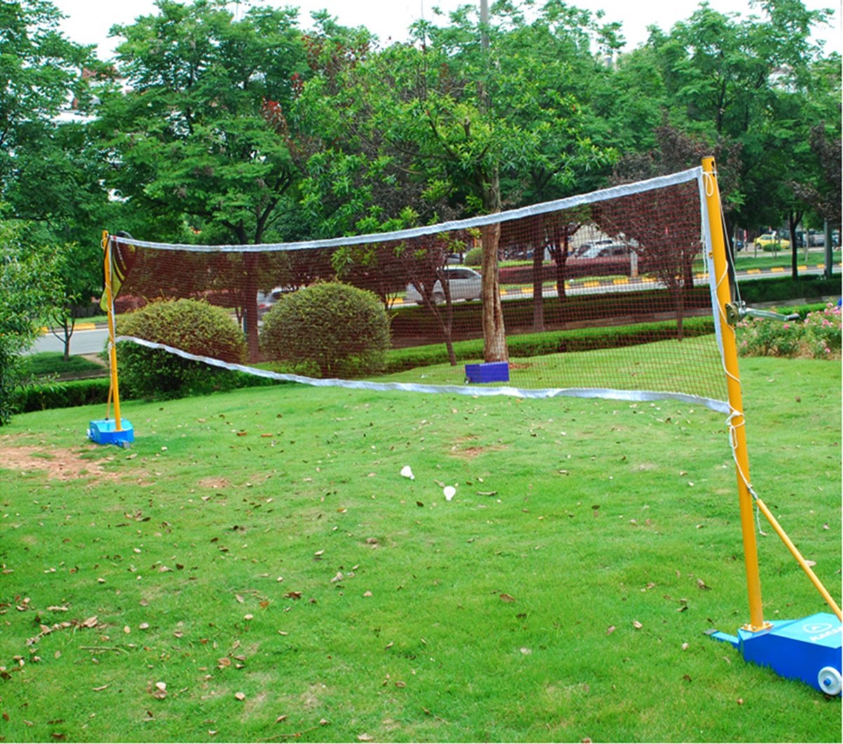 NKTM Badminton Net, Badminton Sets for Backyards with Net Badminton Net for Backyard Badminton Nets Portable Badminton Tournament Net for Garden Schoolyard Backyard (20 FT x 2.5 FT)