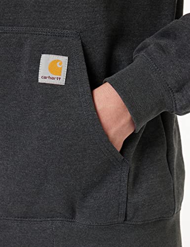 Carhartt Men's Loose Fit Midweight Full-Zip Sweatshirt, Carbon Heather, X-Large Tall