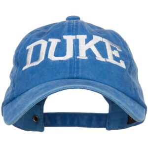 duke halloween character embroidered dyed unstructured cap - royal osfm