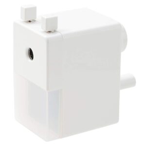 muji manual pencil sharpener w55 x h103 x d106mm made in japan white simple