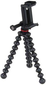 joby griptight smartphone/action camera flexible tripod stand kit, black/charcoal, 10 oz (jb01515)