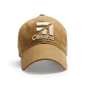 red canoe cessna 3d logo - tan